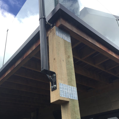 Deluxe Exterior Flag Pole Parapet Mounted - Adams Textile Signage